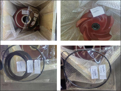 2QV-AF vertikale Schaumpumpe Ersatzteile sind erfolgreich bereit, verpackt und versandt